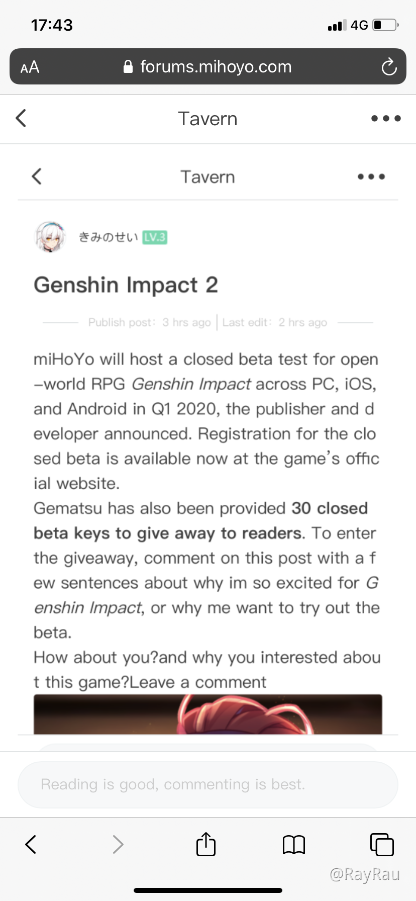 Reporting A Fake GI dev Genshin Impact | HoYoLAB