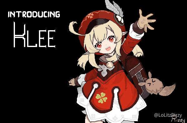 Klee Pixel Art Genshin Impact | HoYoLAB