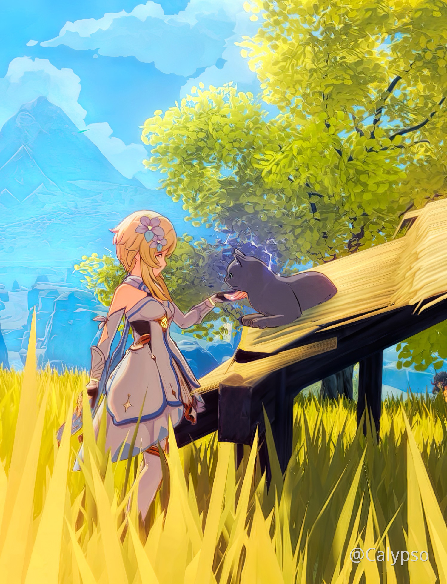 Lumine likes cats ! Genshin Impact | HoYoLAB