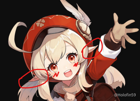 Klee's ears.. Genshin Impact | HoYoLAB