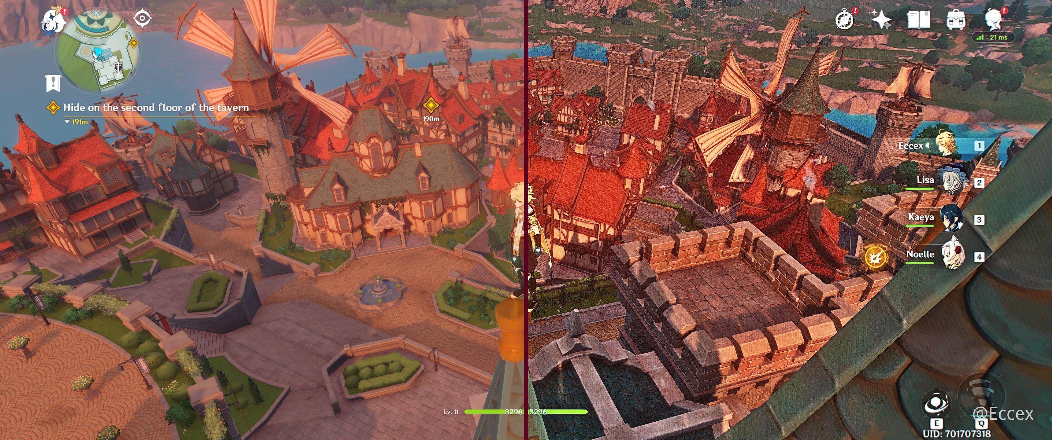 [Video] Reshade Splitscreen Comparison Genshin Impact | HoYoLAB