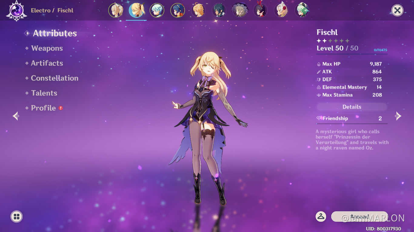 CURRENT BUILD FISCHL | SUPPORT & DPS Genshin Impact | HoYoLAB