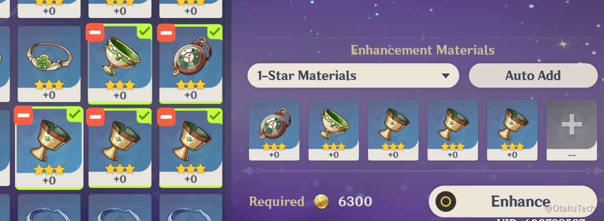 suggestion(Artifacts Enchantment Screen): Add a "item preview" when ...