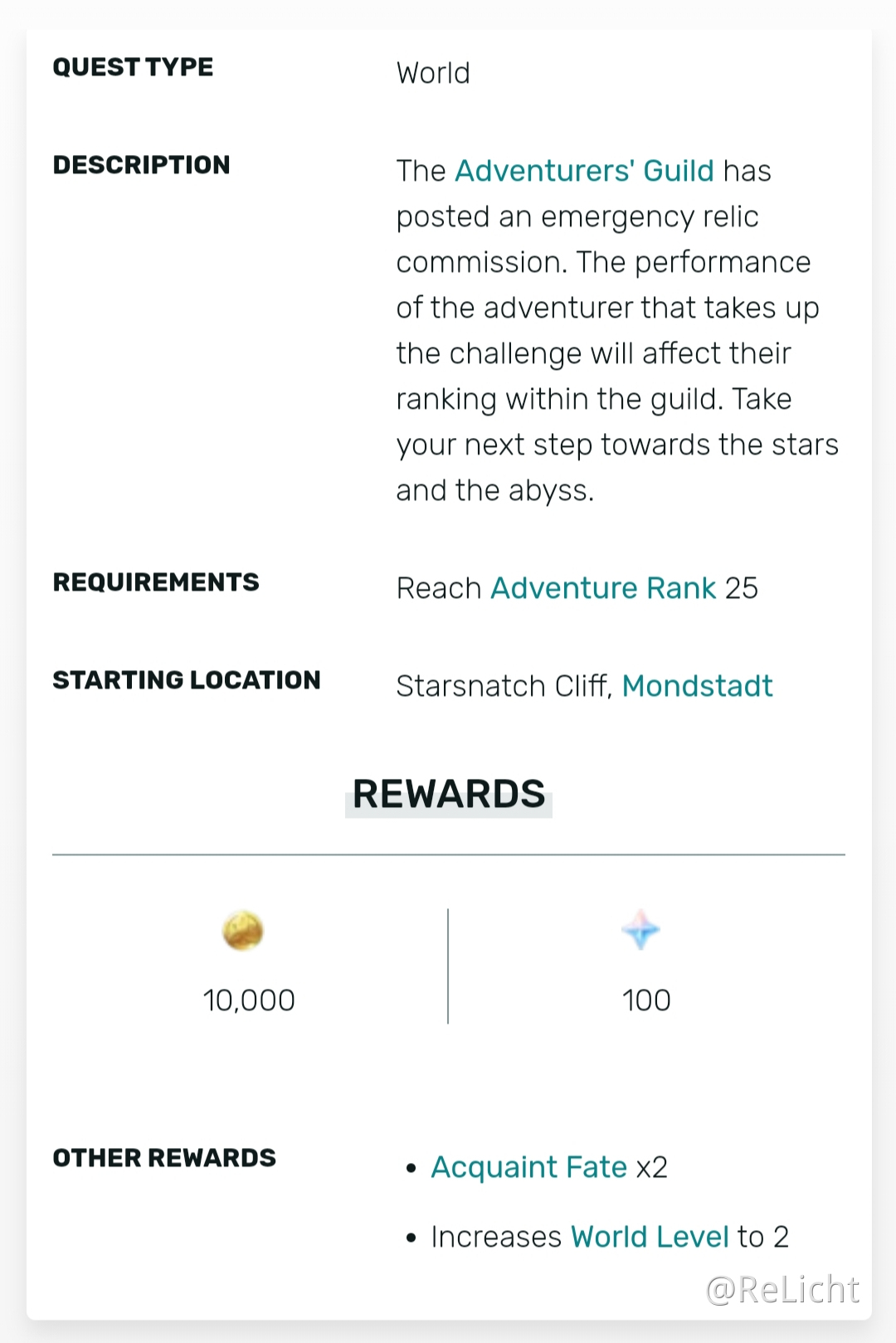 Andventurer Rank Ascension ~ AR25 to World 2 Genshin Impact | HoYoLAB