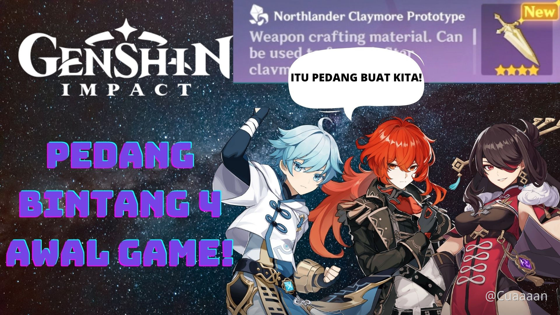 PEDANG BINTANG 4 AWAL GAME! Genshin Impact | HoYoLAB