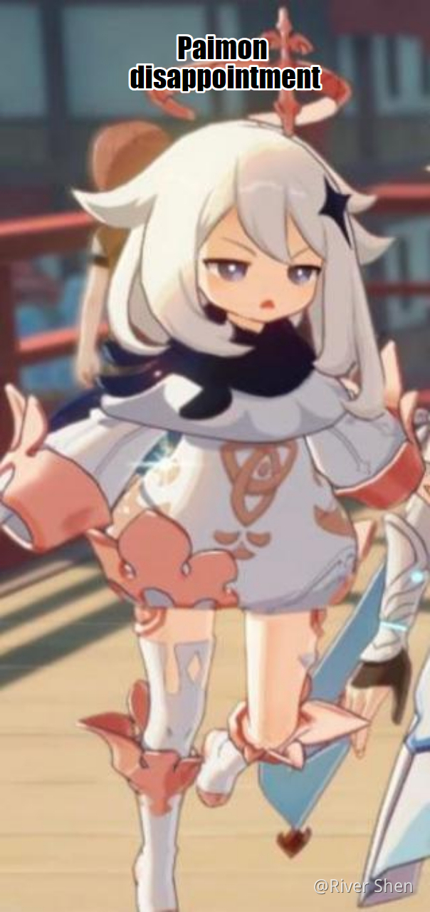 Paimon disappointment. Genshin Impact | HoYoLAB