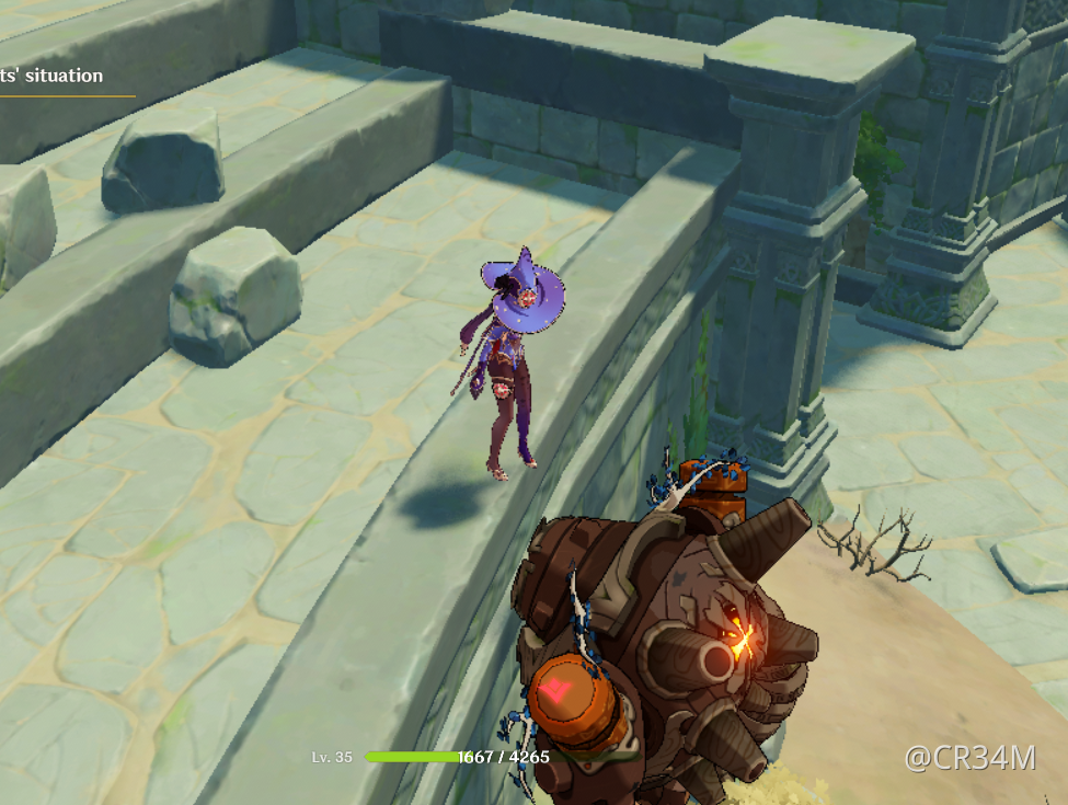 looking down at ruin guards Genshin Impact | HoYoLAB