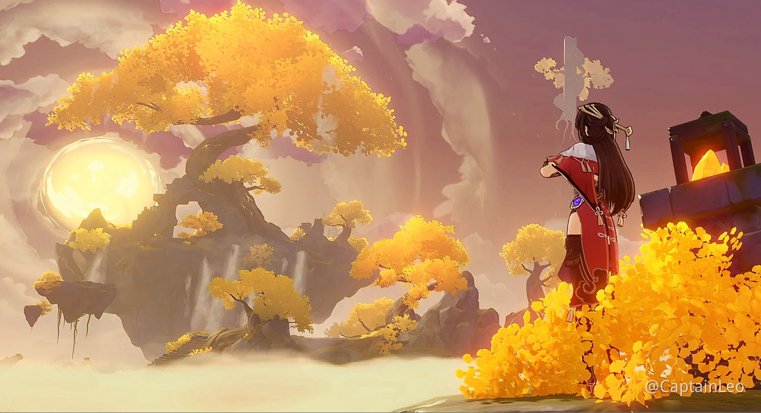 My Favorite spot of the game. Voyage of the Sanguine Sky Genshin Impact ...