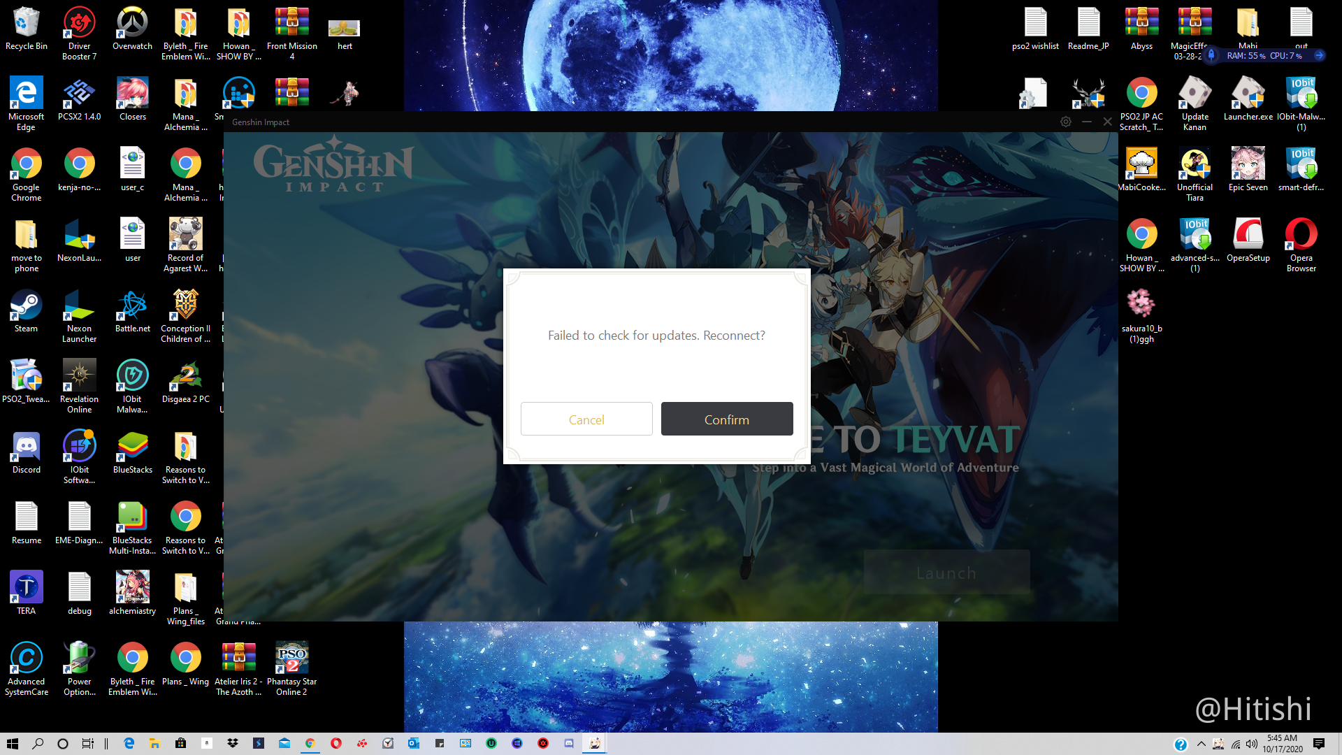 "failed to check for updates"? Genshin Impact | HoYoLAB