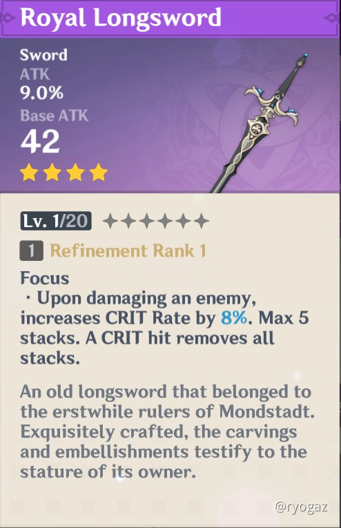 Royal Longsword or Black Sword for Keqing Genshin Impact | HoYoLAB