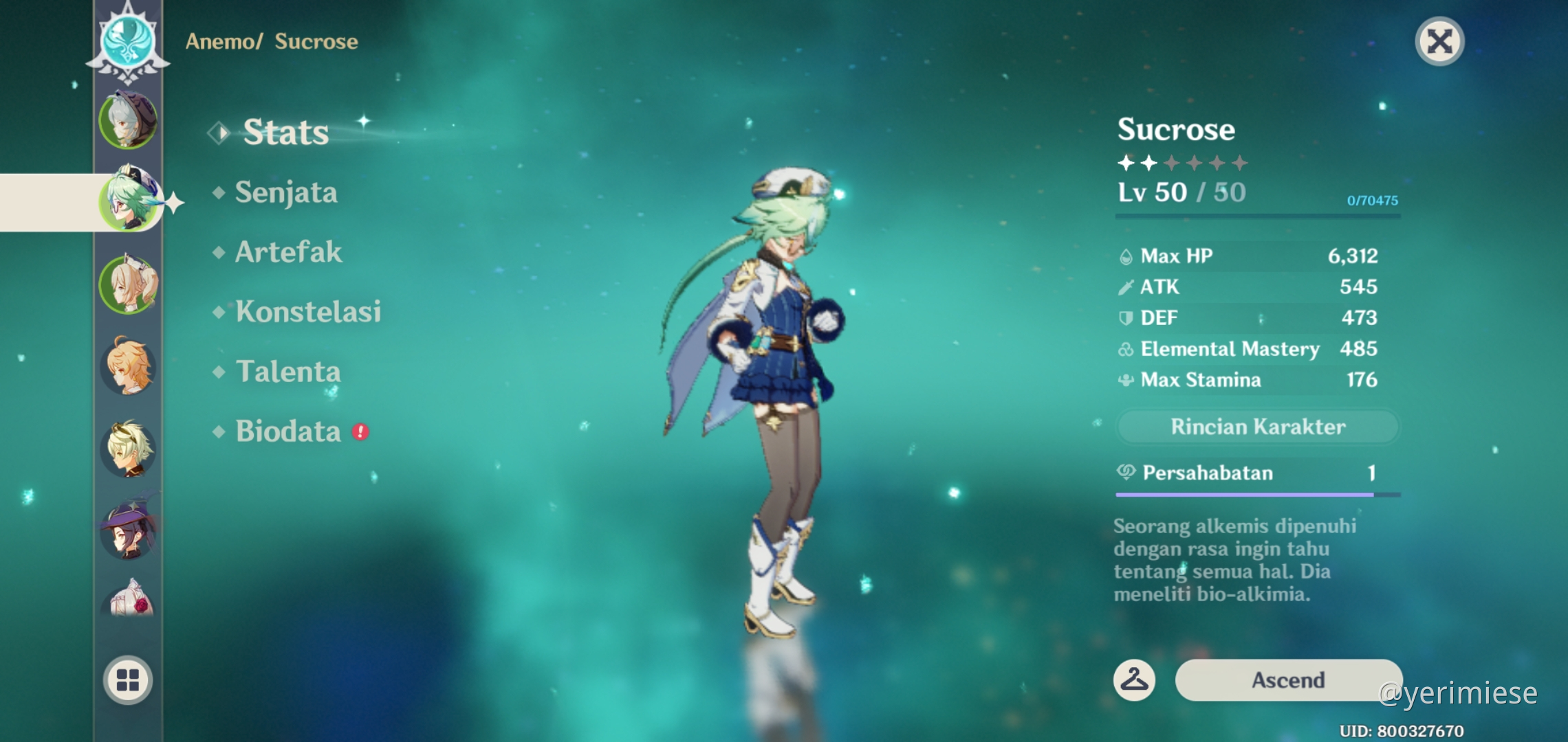 Sucrose fanclub Xd Genshin Impact | HoYoLAB