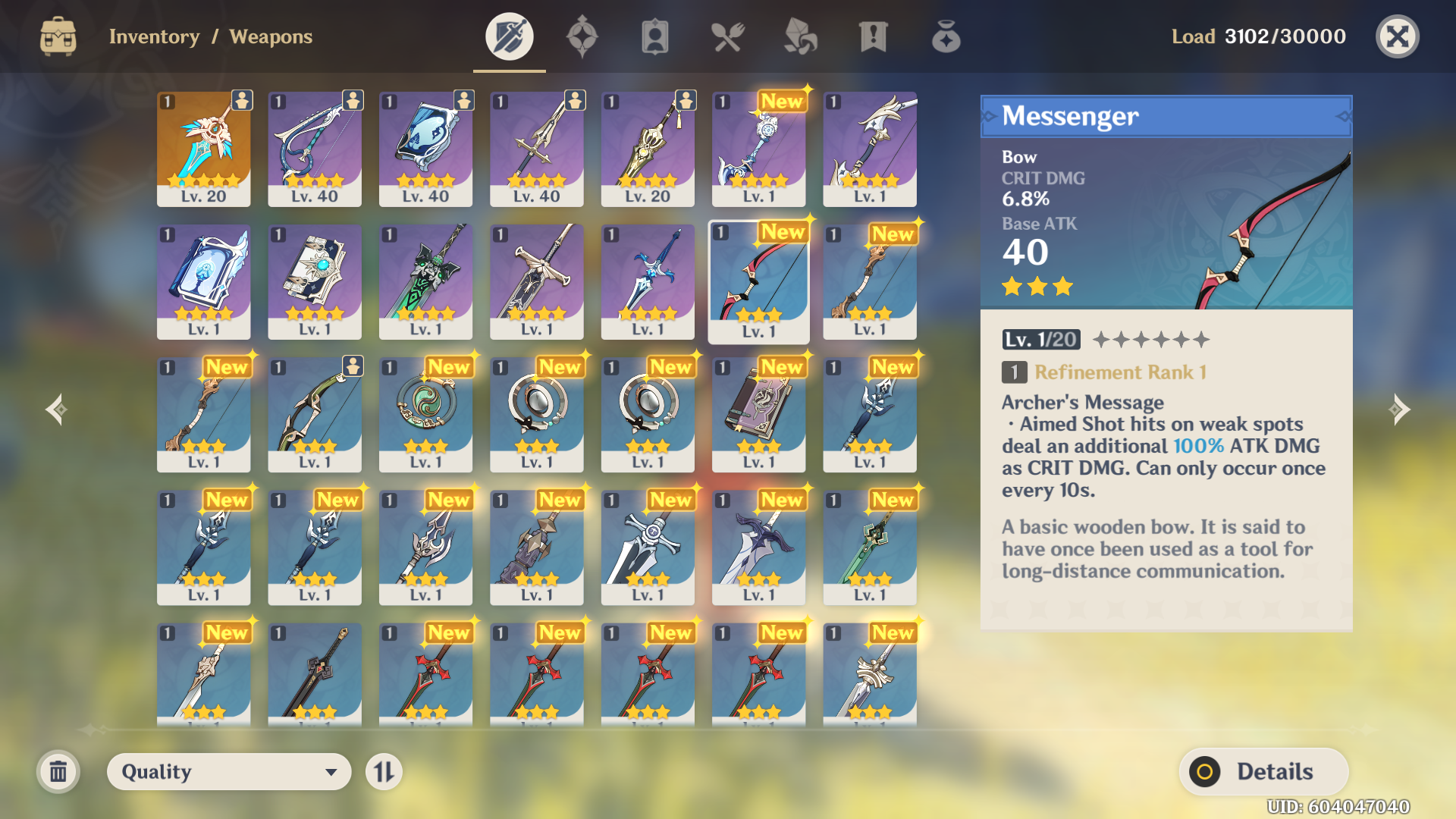 Free 100% Crit Damage Bow Genshin Impact | HoYoLAB