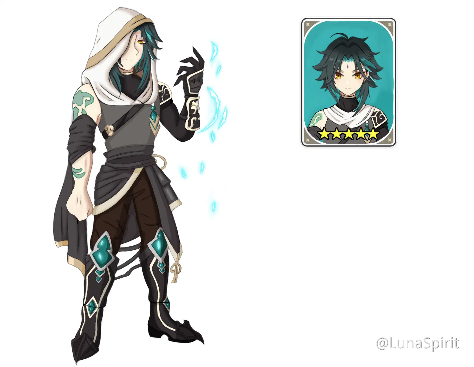 Xiao Skin Concept- Cucullate Wraith Genshin Impact | HoYoLAB