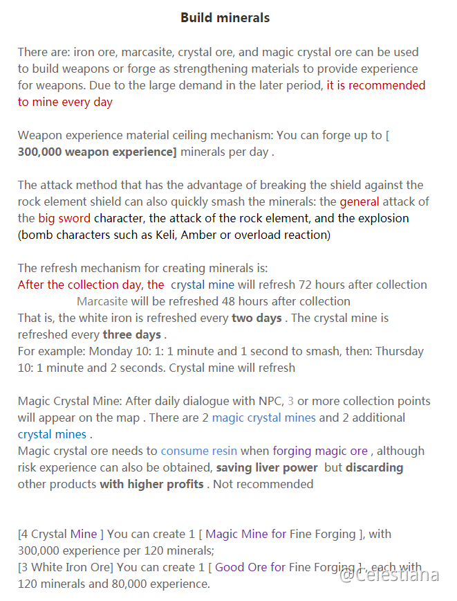 Details on new Magic Ore revealed. Genshin Impact | HoYoLAB