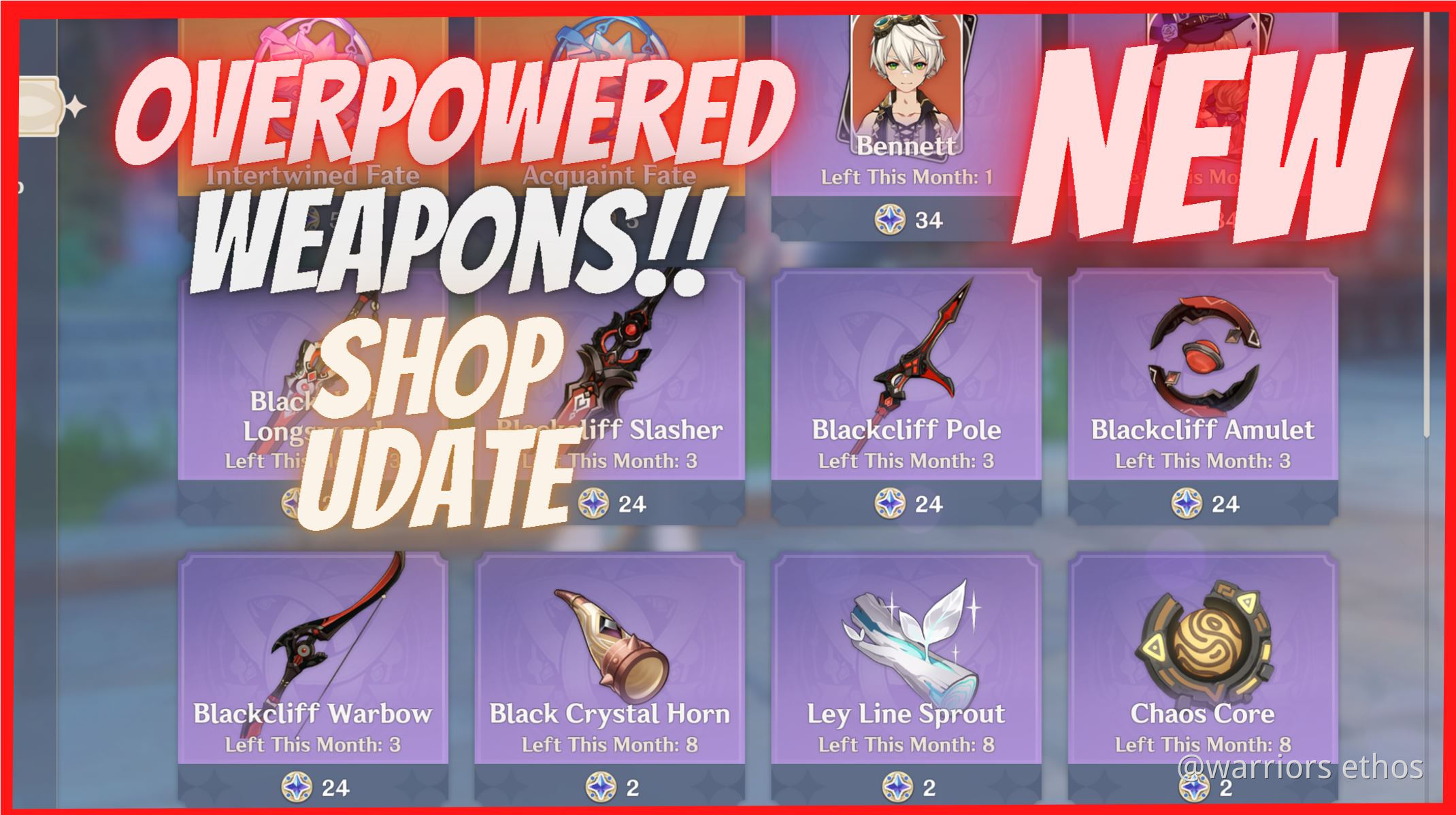 New weapons/ store refresh info and free giveaway! :) Genshin Impact ...