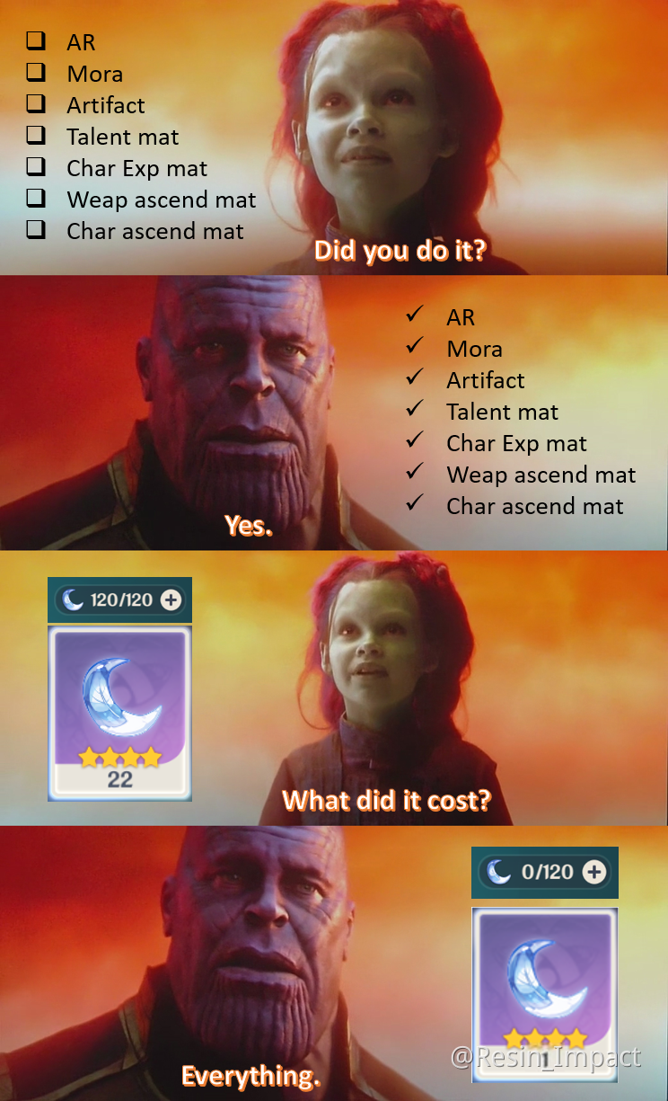 What did it cost? - Meme Creation Genshin Impact | HoYoLAB