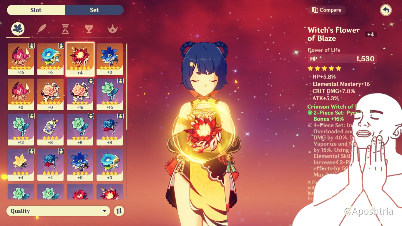 Holy Blazing Flower Genshin Impact | HoYoLAB