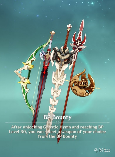 (Poll) BP weapon Genshin Impact | HoYoLAB