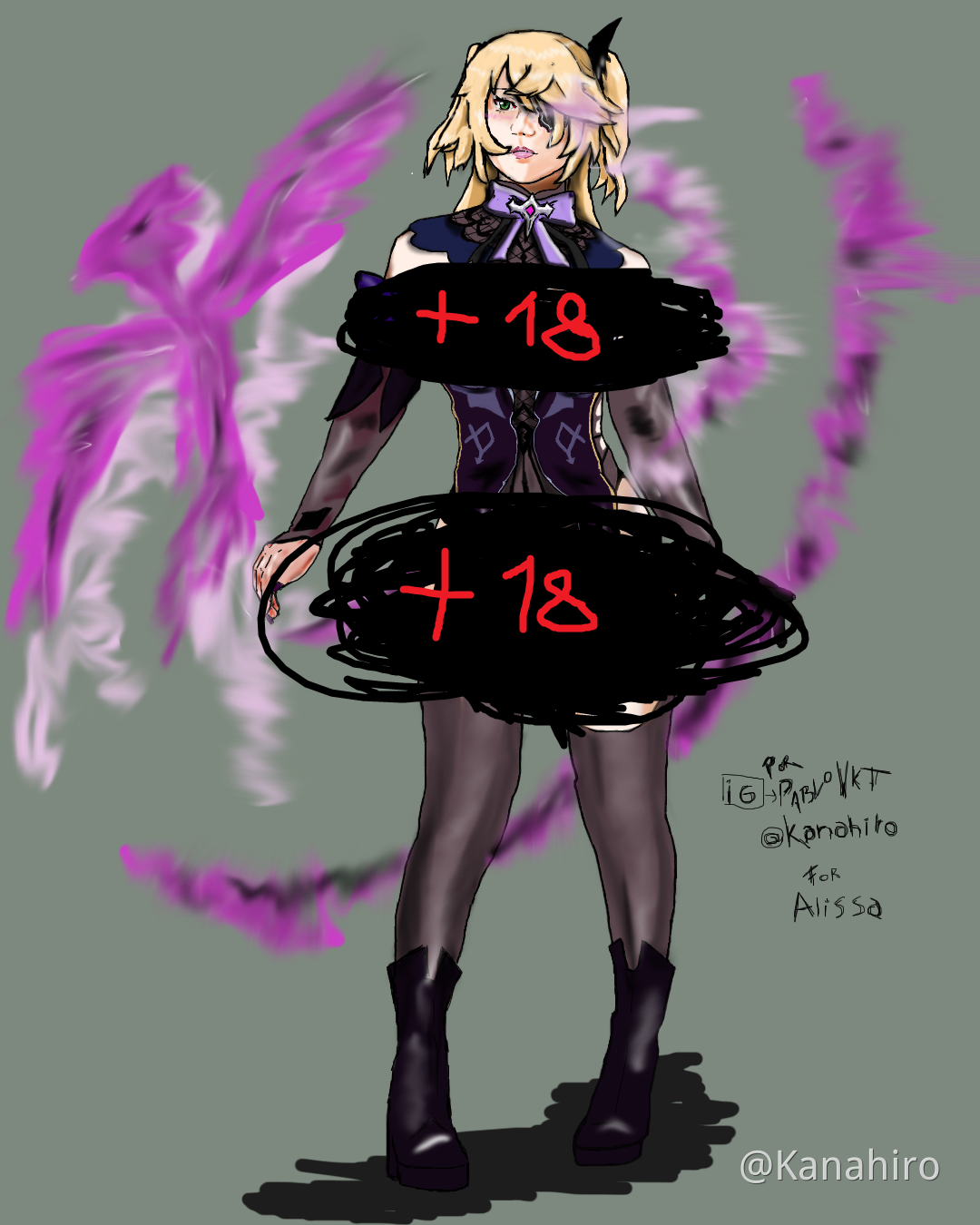 Fischl fan-art (JOJO style???) Genshin Impact | HoYoLAB