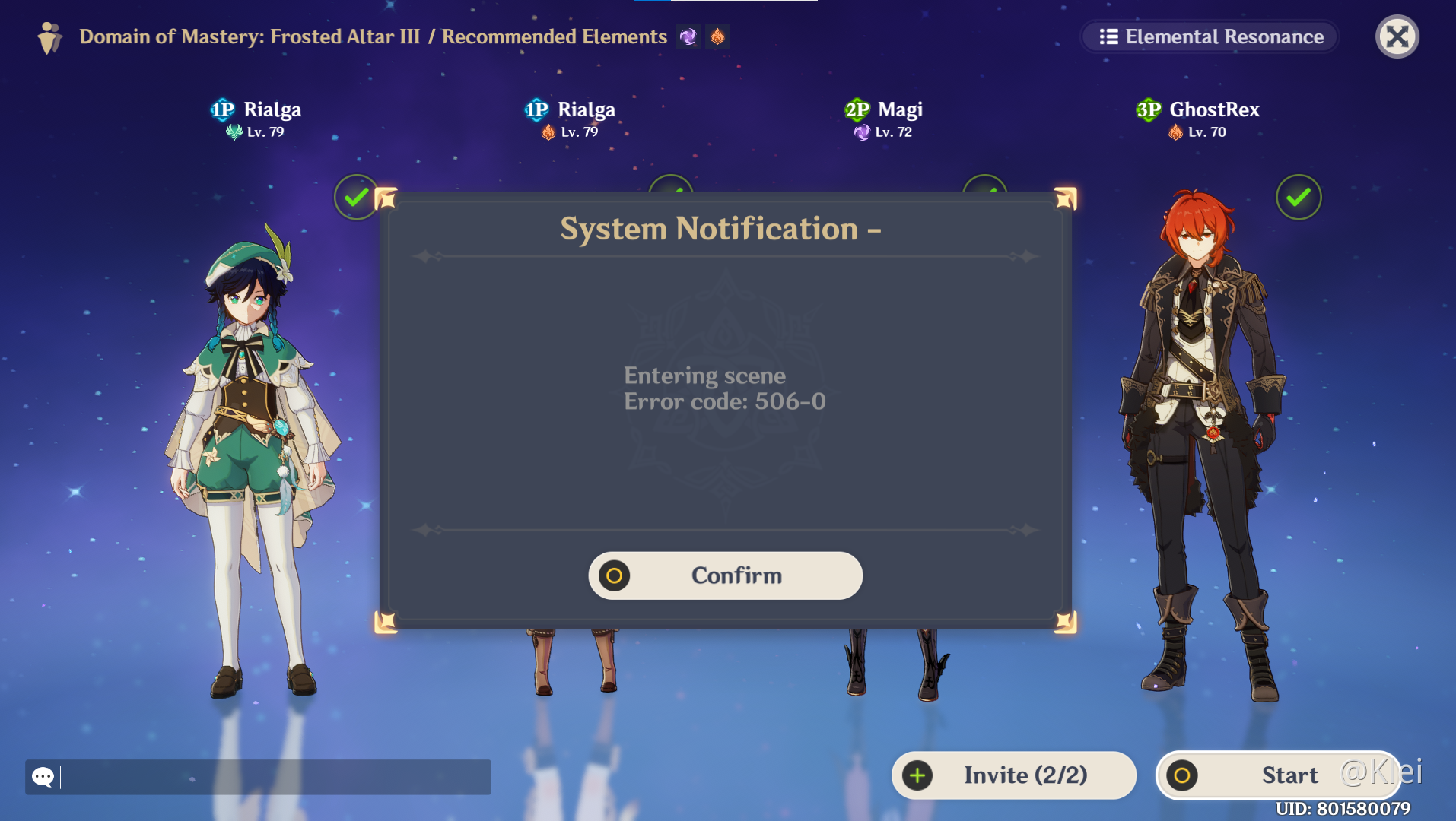 Unable to enter domain Genshin Impact | HoYoLAB