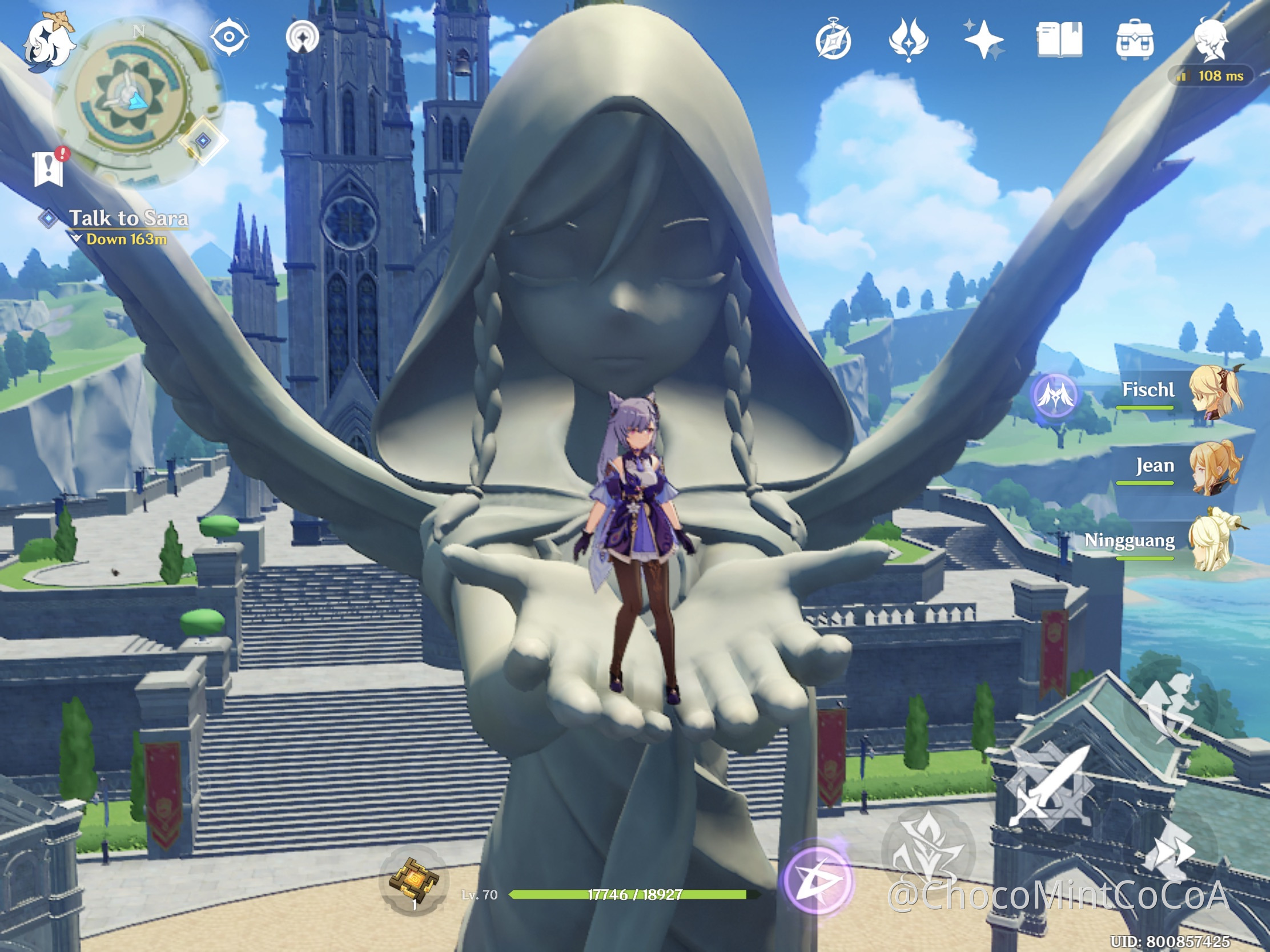 Can’t sit on the anemo archon statue’s hand Genshin Impact | HoYoLAB