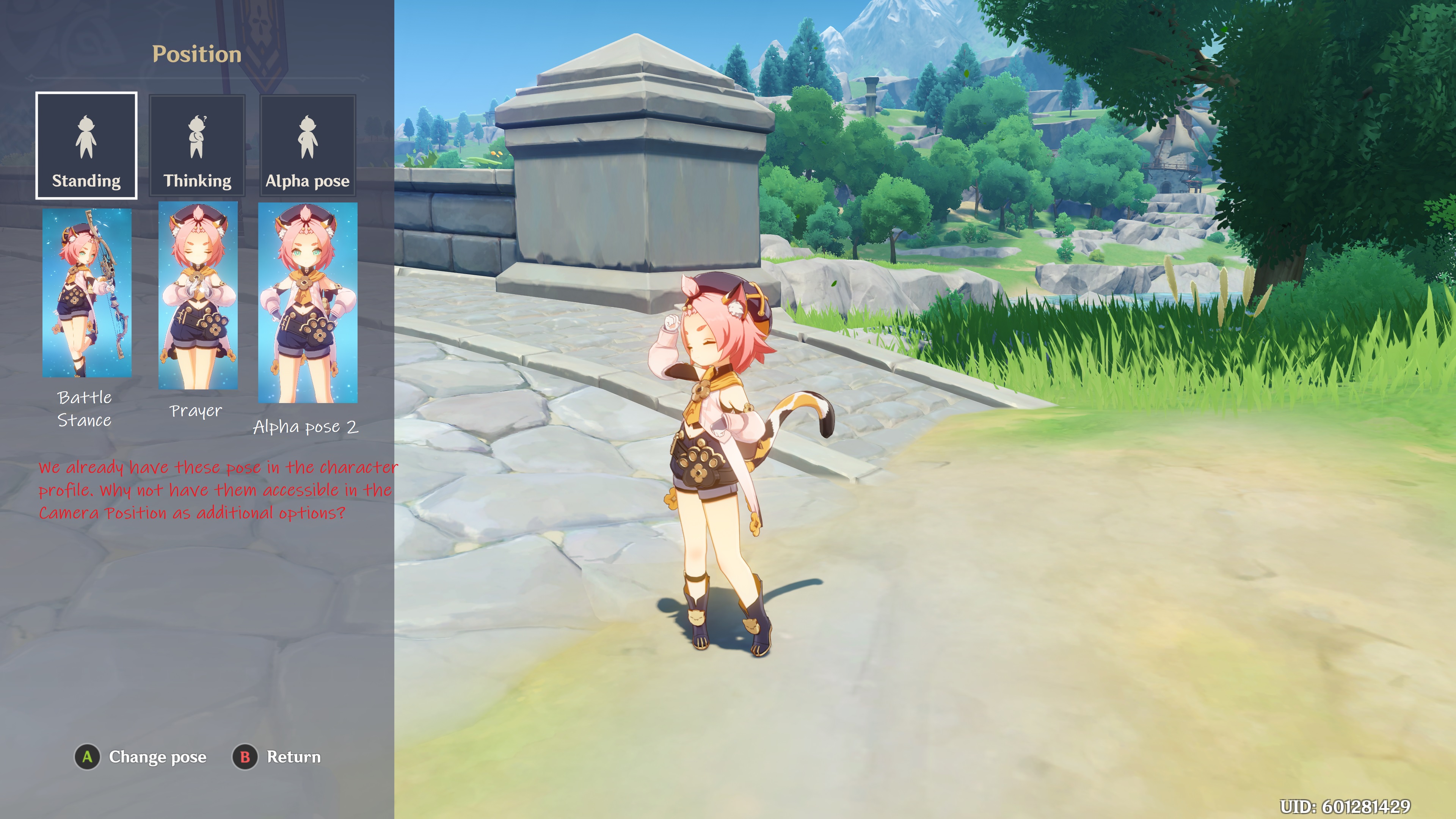 Suggestion: Existing Poses Add to Camera Position Genshin Impact | HoYoLAB