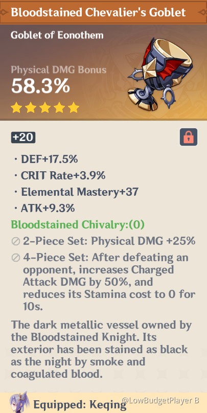 Finally got the elusive Physical DMG Bonus goblet Genshin Impact | HoYoLAB