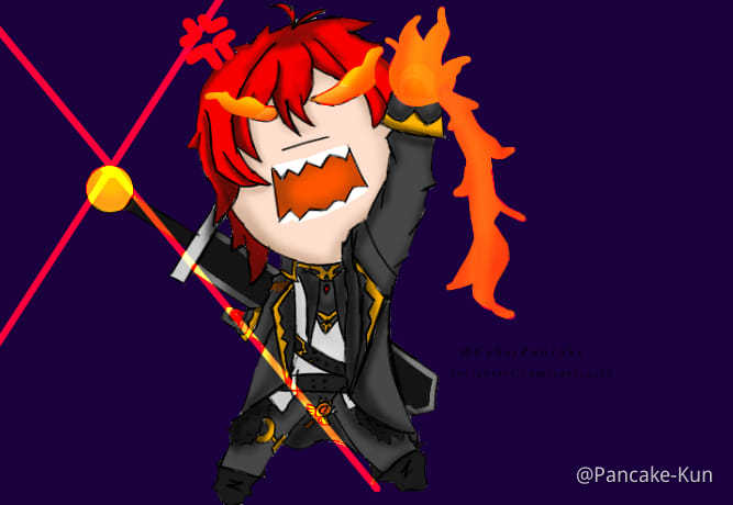 DILUC CHIBI VERSION FAN ART FOR YOU ALL GUYS Genshin Impact | HoYoLAB