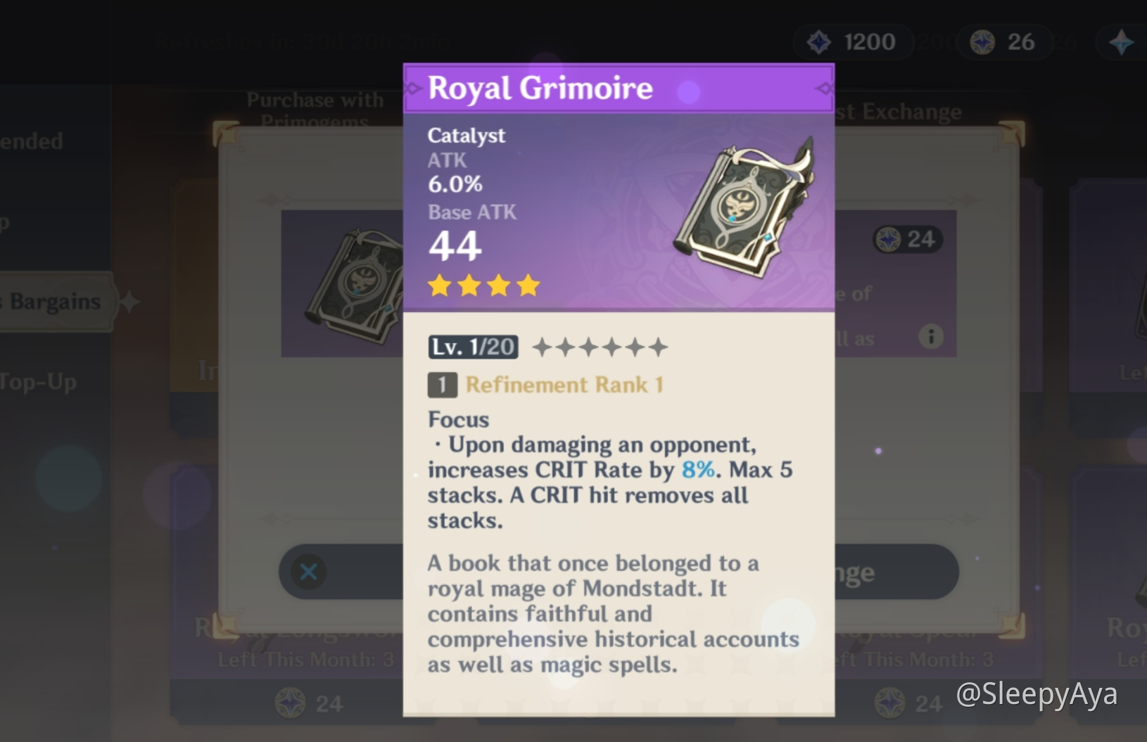 Opinion on Paimon's Bargain Weapon? Genshin Impact | HoYoLAB