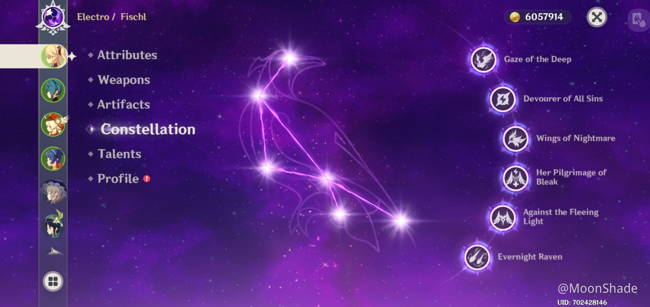 C6 Fischl ☆☆☆☆☆☆ Genshin Impact | HoYoLAB