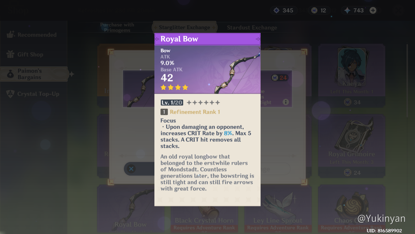 What's better for Childe? Royal Bow or Favonius Bow? Genshin Impact ...