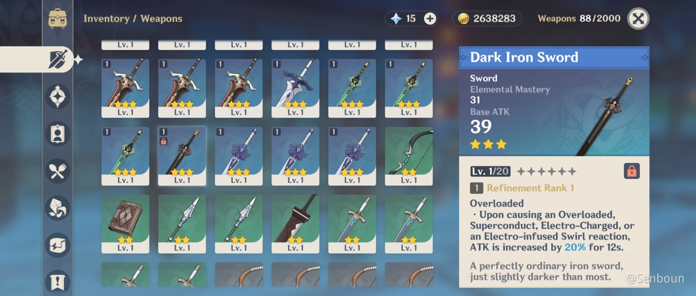 Dark Iron Sword Genshin Impact | HoYoLAB