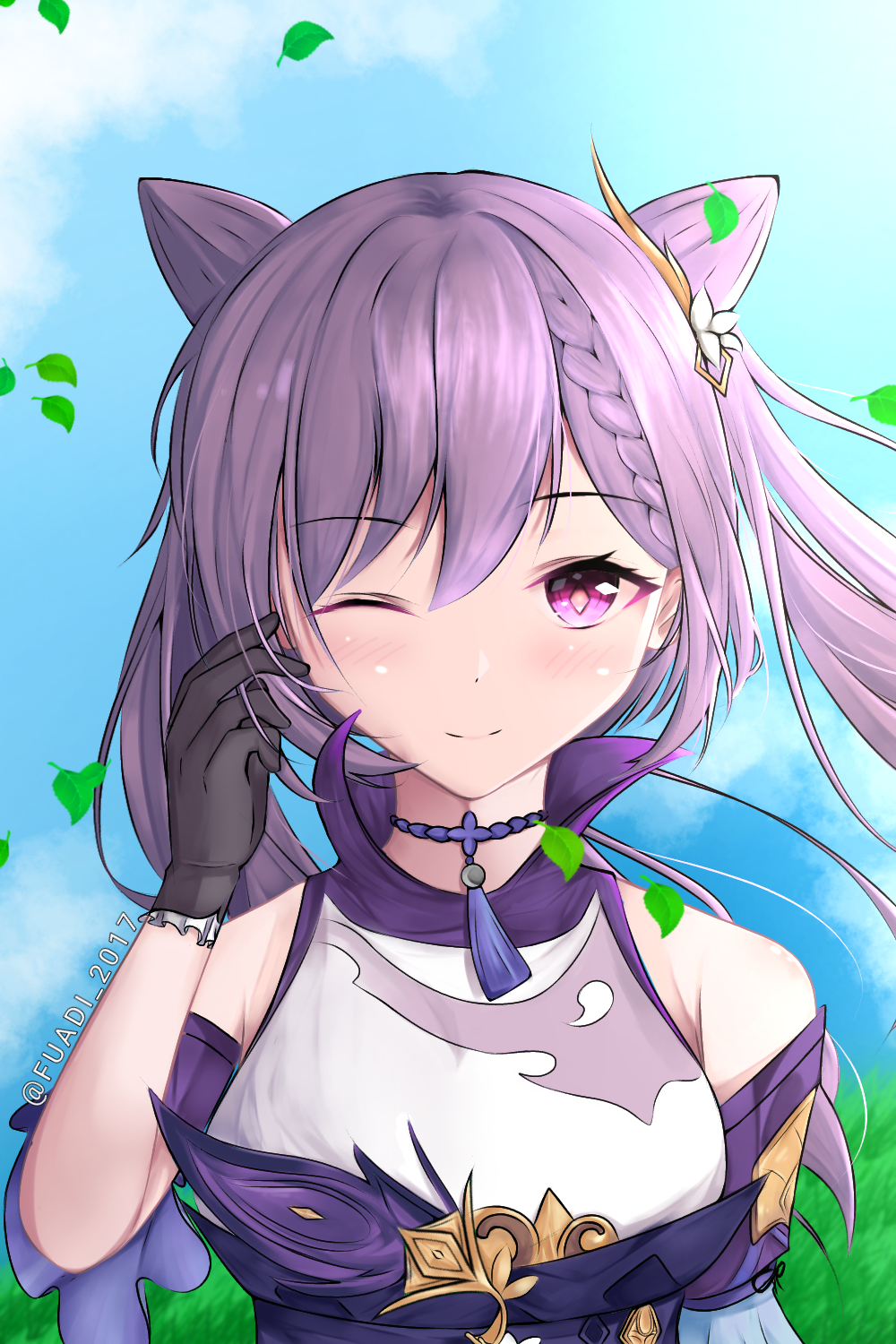 When Keqing Smiles, the Whole World Smiles With Her. Genshin Impact ...