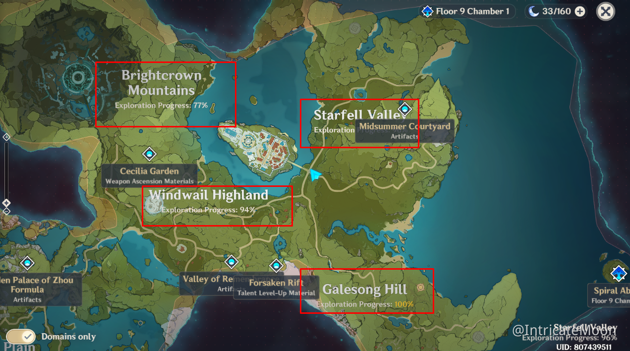 Is there a map of perimeters for each area? Genshin Impact | HoYoLAB
