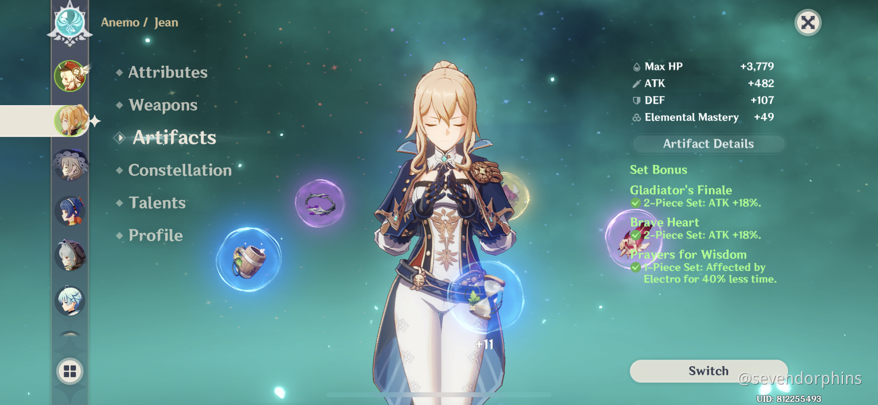 opinion on this artifact sets for Jean? Genshin Impact | HoYoLAB