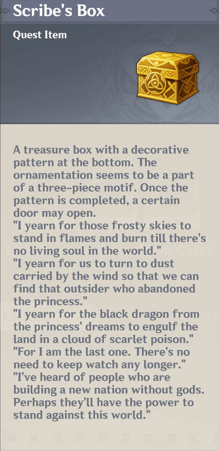 Where is the scribes box? Genshin Impact | HoYoLAB