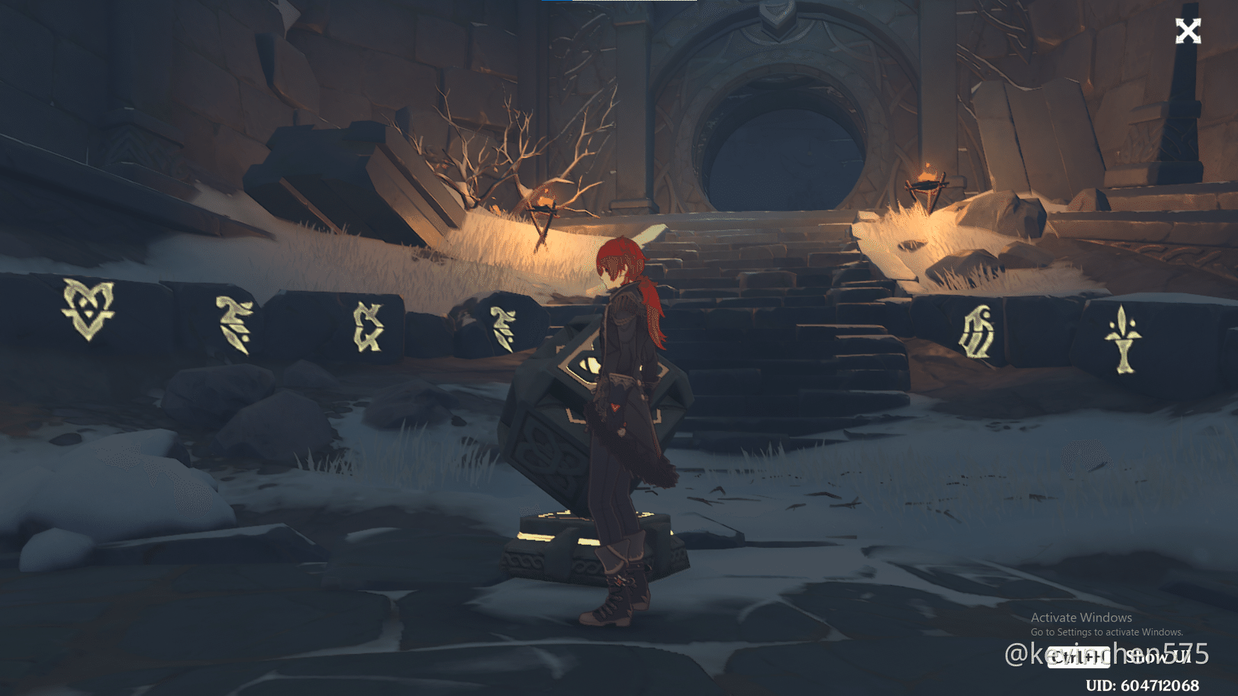 *Spoiler* treasure inside the door with runes Genshin Impact | HoYoLAB