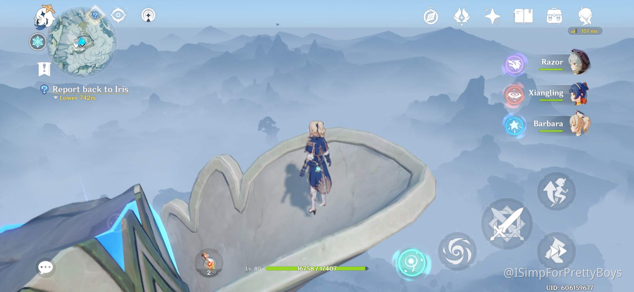 Amazing views from the highest (avaliable) place in Tevyat! Genshin ...