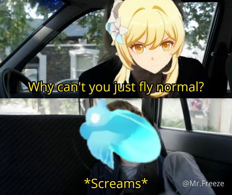 Just fly normal bruhhhh....! Genshin Impact | HoYoLAB