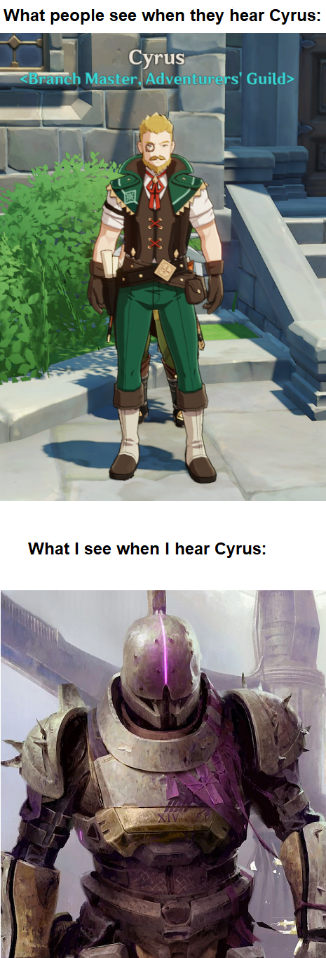 Oh, I know who Cyrus really is Genshin Impact | HoYoLAB