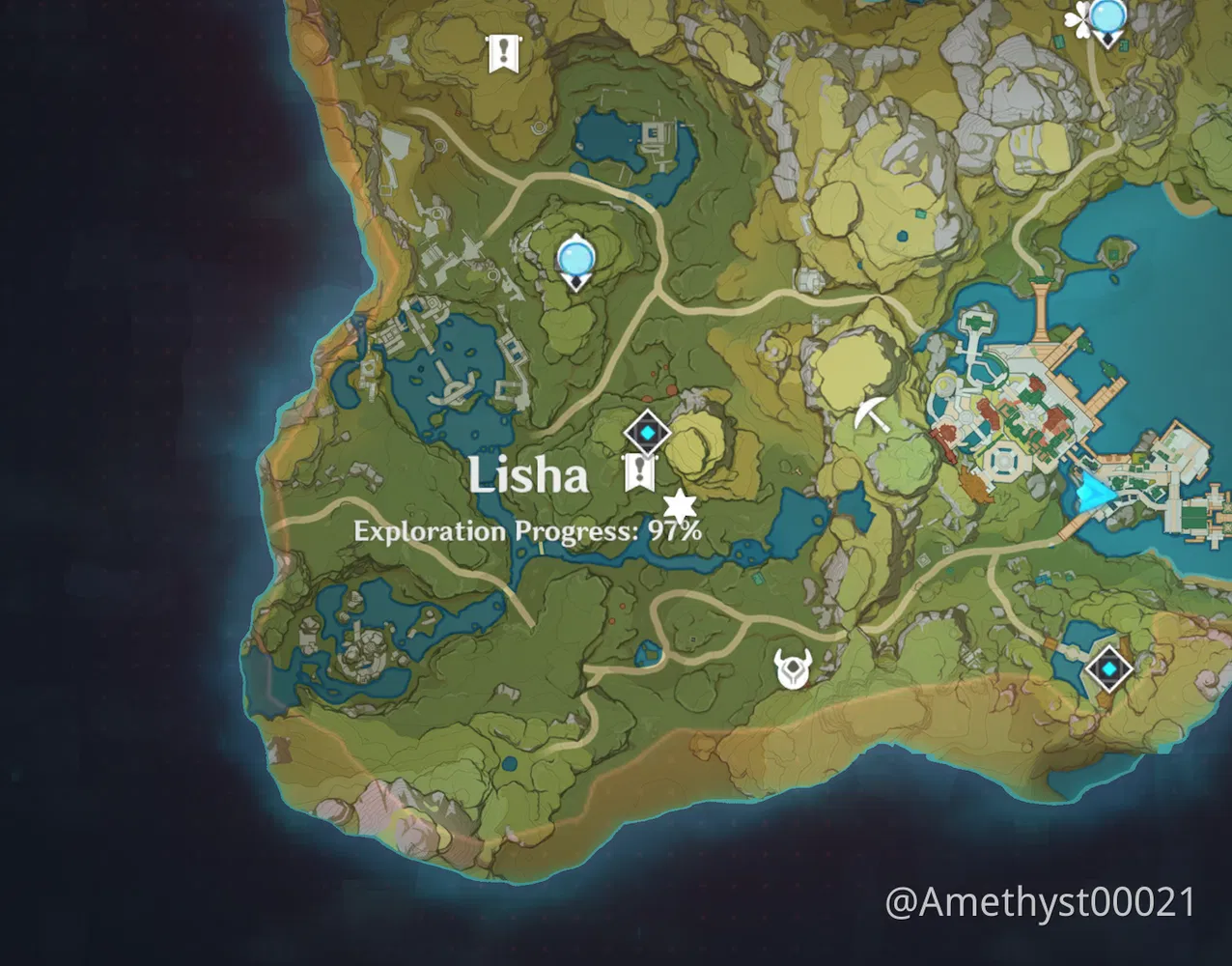 Lisha Exploration Progress Stuck at 97% Genshin Impact | HoYoLAB