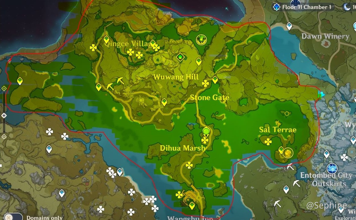 Bishui Plain area. Genshin Impact | HoYoLAB