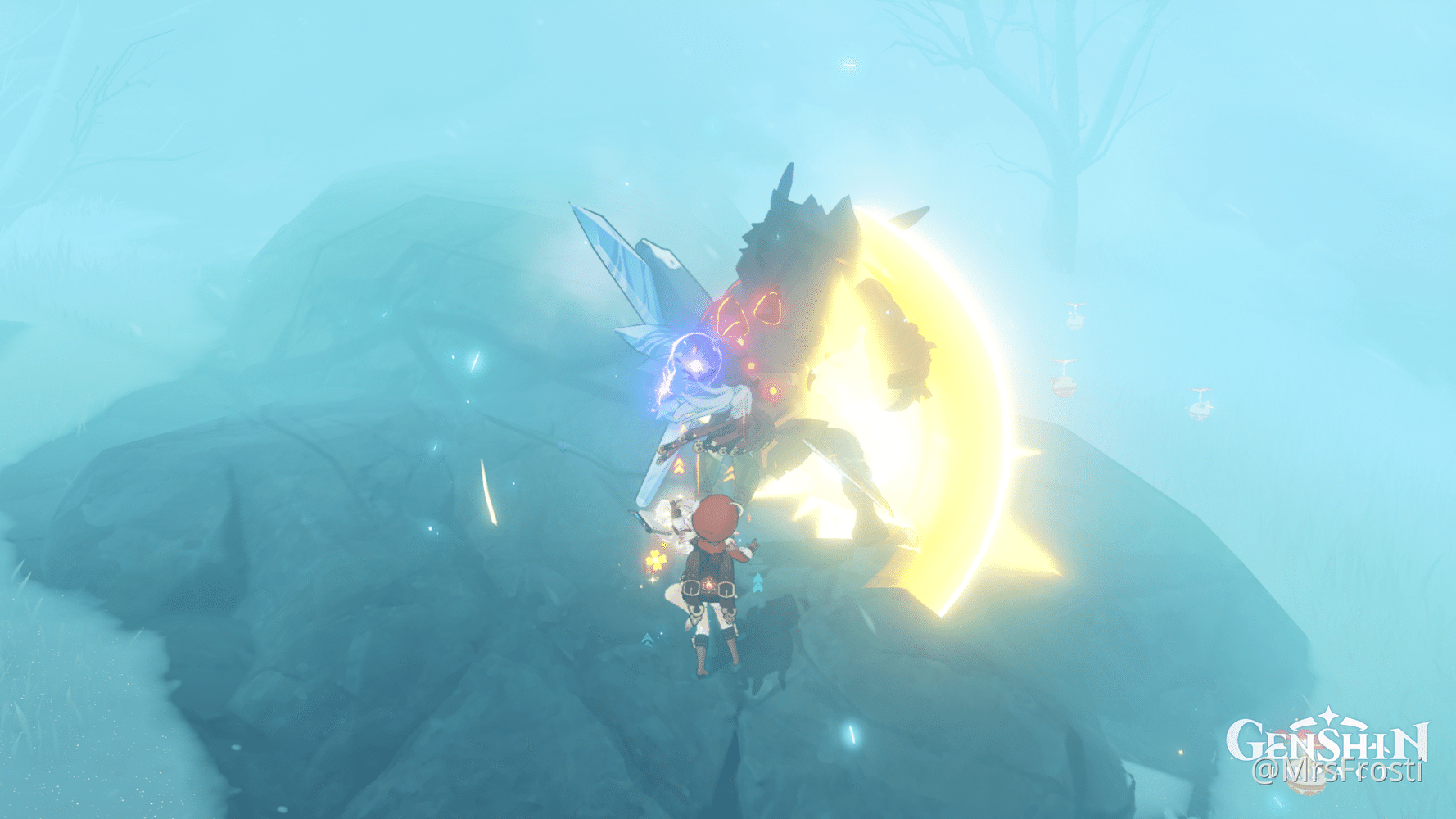 Burny red girl. And Razor! Fun. Genshin Impact | HoYoLAB