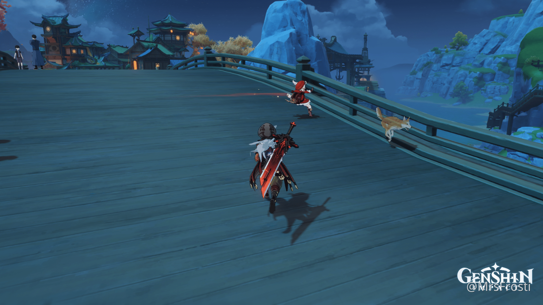 Burny red girl. And Razor! Fun. Genshin Impact | HoYoLAB