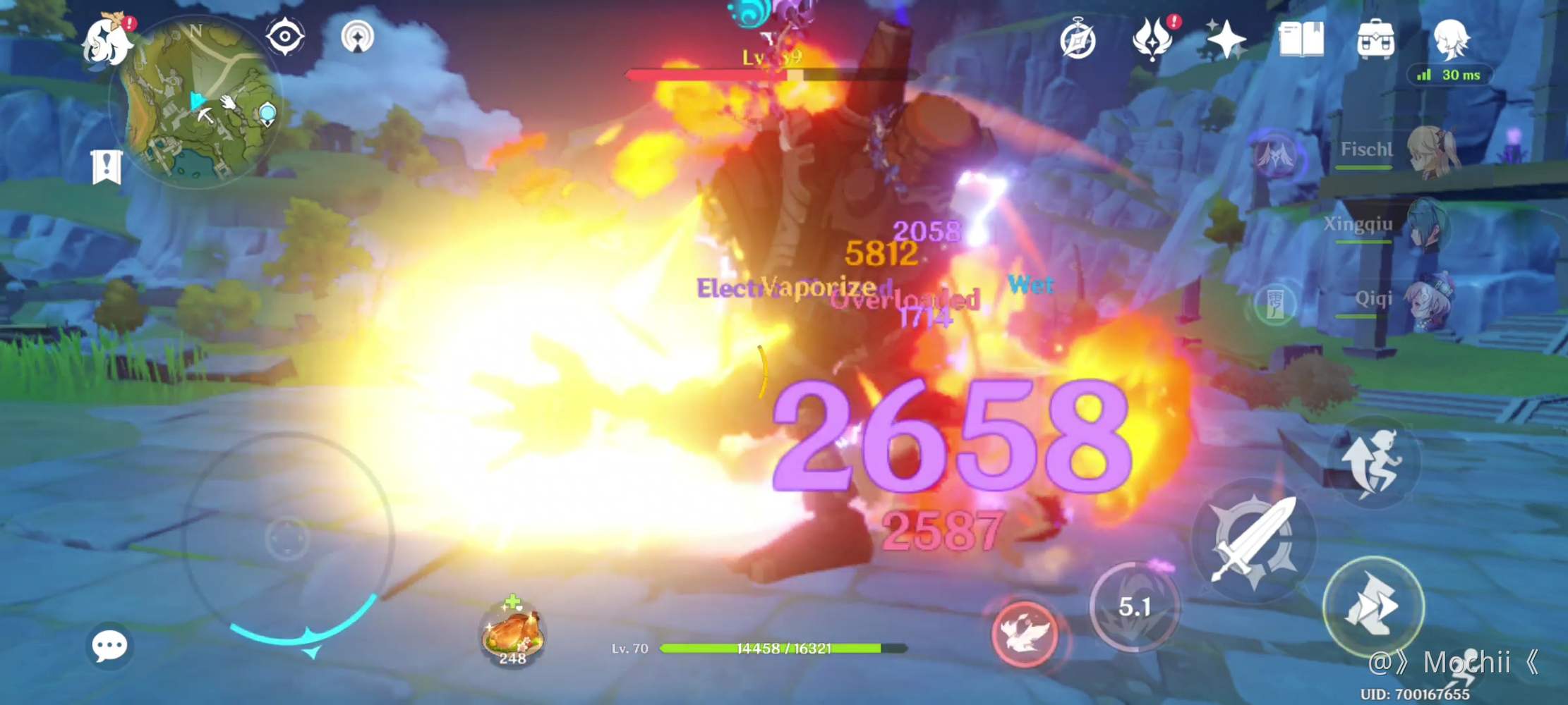 Simultaneous vaporise and overload🤔🤔 Genshin Impact | HoYoLAB