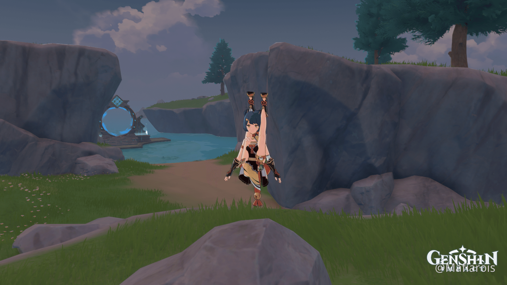 A new stretching pose! Genshin Impact | HoYoLAB