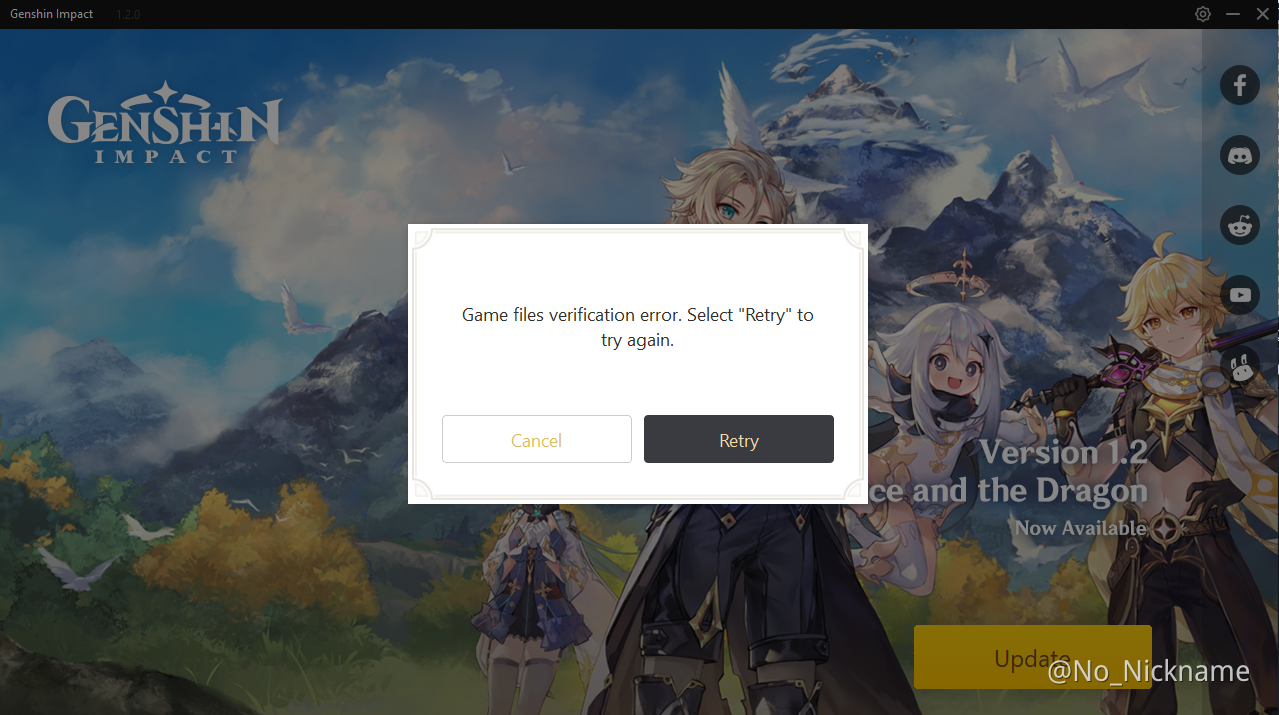 An error that I have been encountering Genshin Impact | HoYoLAB