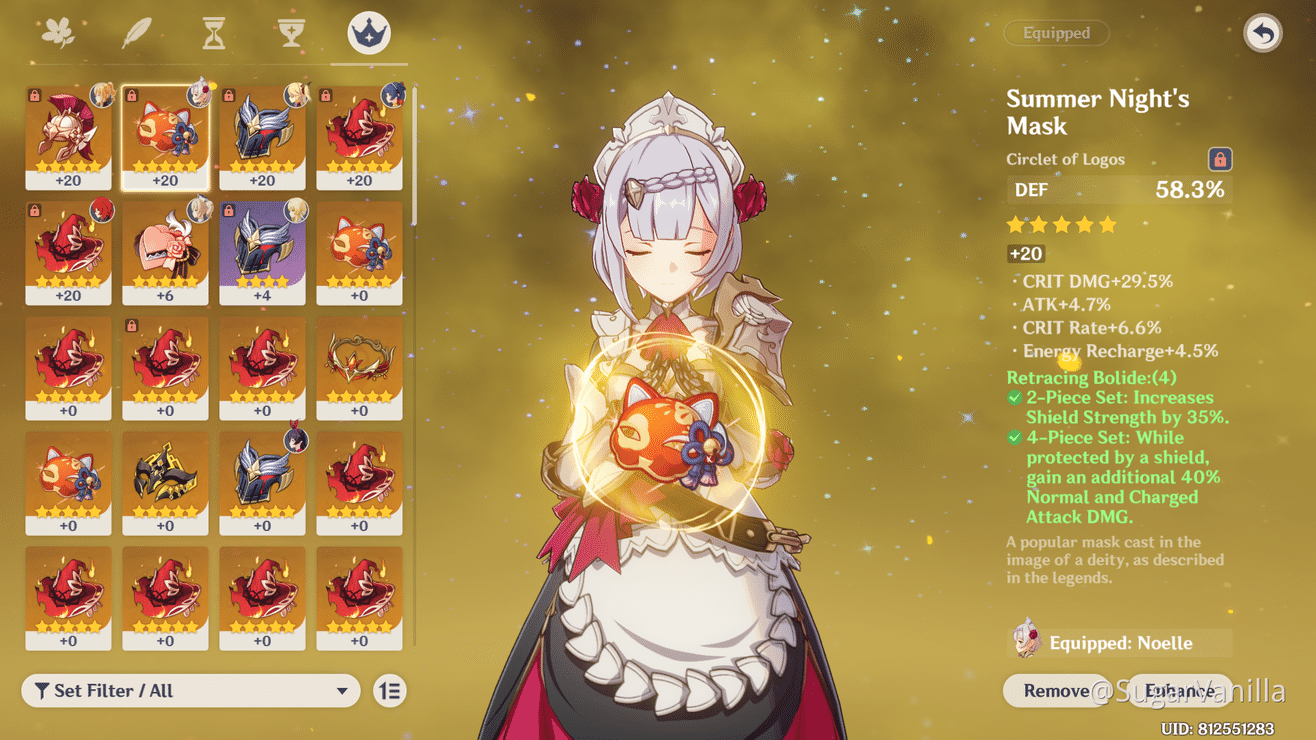 Noelle's Artifacts | Genshin Impact | HoYoLAB