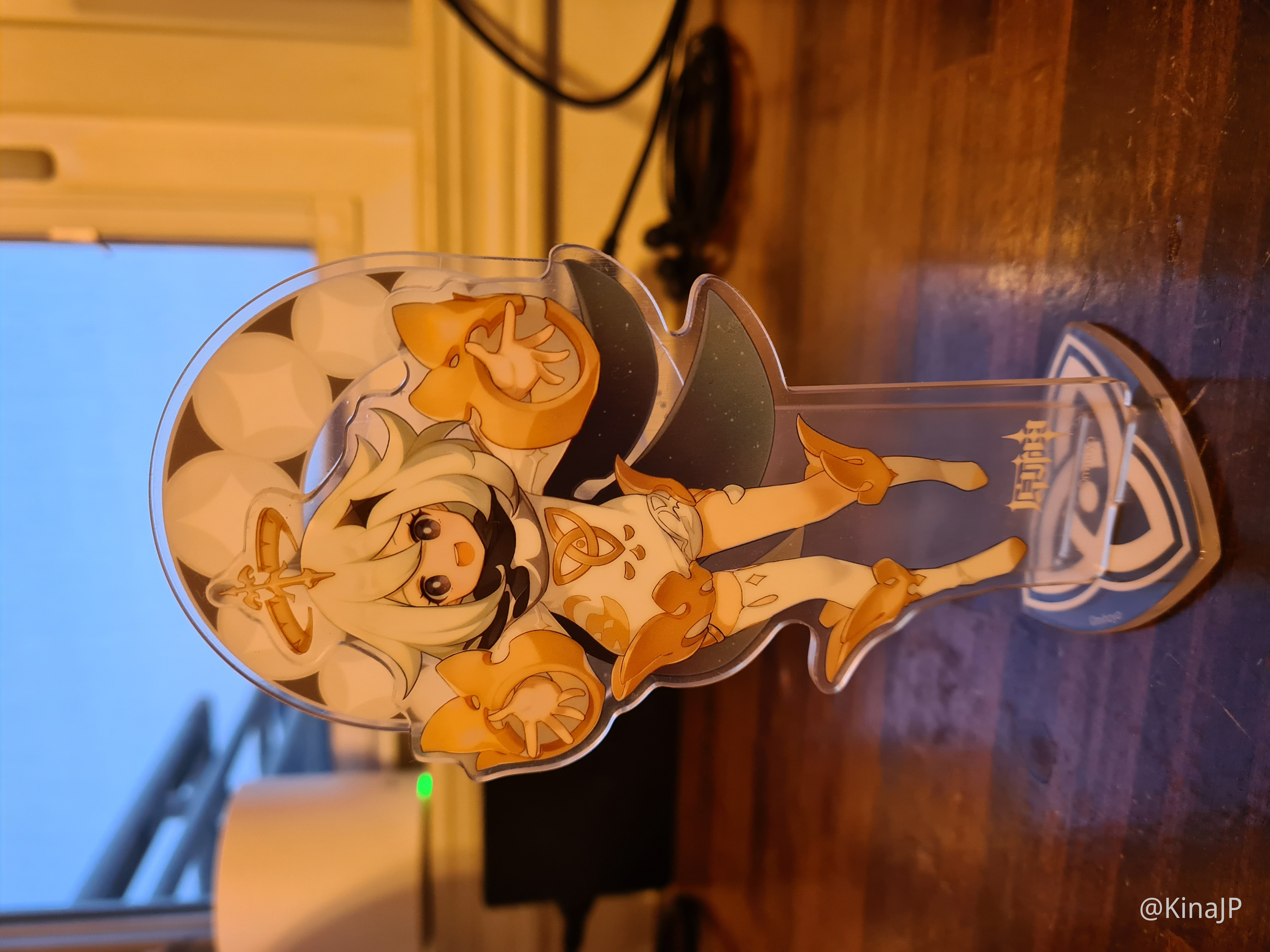 I got this acrylic lucky Paimon to help with wishes. Genshin Impact ...