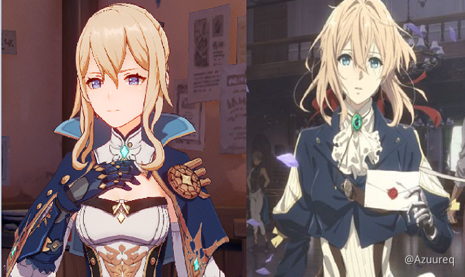 Jean similarities to violet evergarden Genshin Impact | HoYoLAB